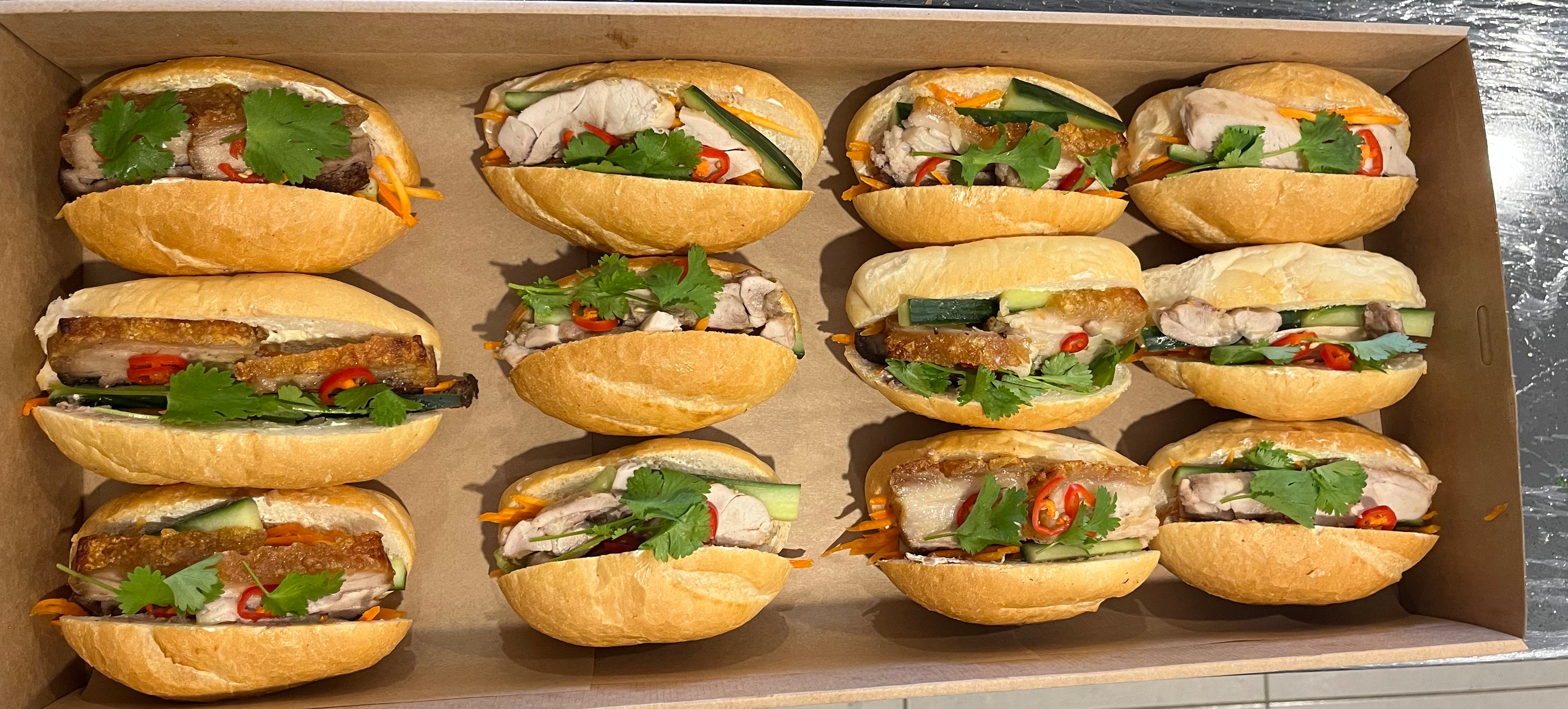 Grazing Box Lemongrass Chicken Bánh Mì Rolls – Copper Coast Chef